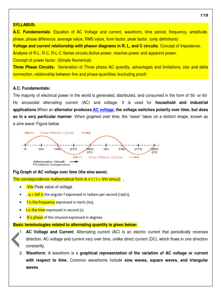 Module2 Besck104b | PDF | Electrical Impedance | Ac Power