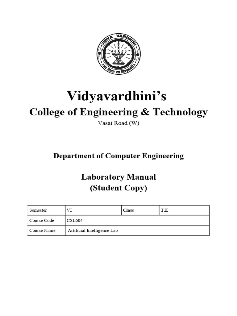 Ai Lab Manual | Download Free PDF | Artificial Intelligence ...