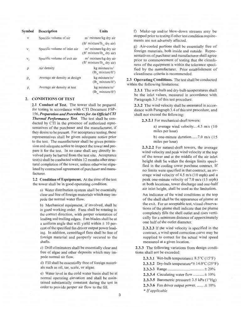 CTI ATC-105-2000 Preview - Acceptance Test Code For Water Cooling ...