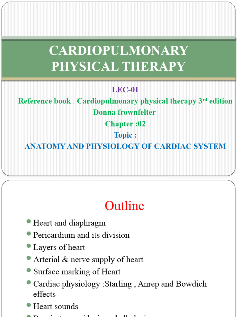 Anatomy Physiology of Cardiac System, F22 - LEC-01 | PDF | Heart Valve | Heart