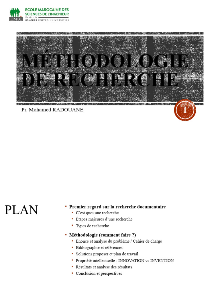 Cours MÃ©thodologie de Recherche - Ã Envoyer | PDF | Libre accès | Recherche d'information