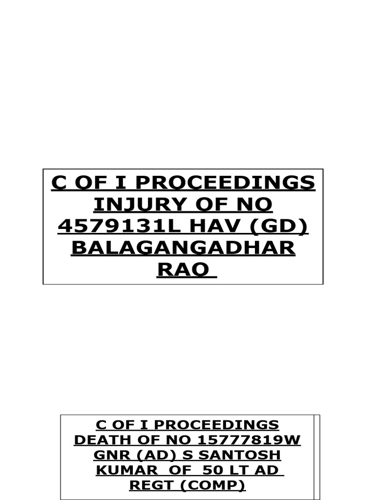 Military Inquiry Outcomes | PDF