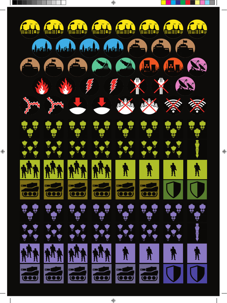 Dropfleet Commander Token - Sheet - A4 | PDF