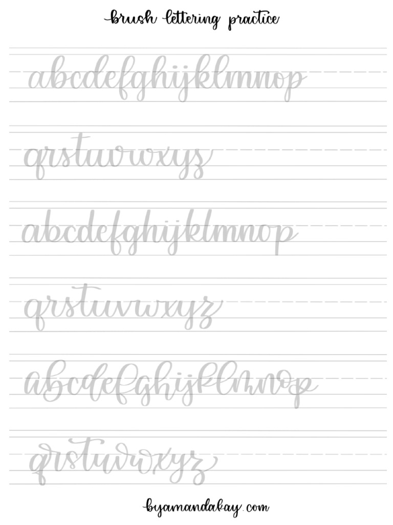 5 Styles of Lettering | PDF