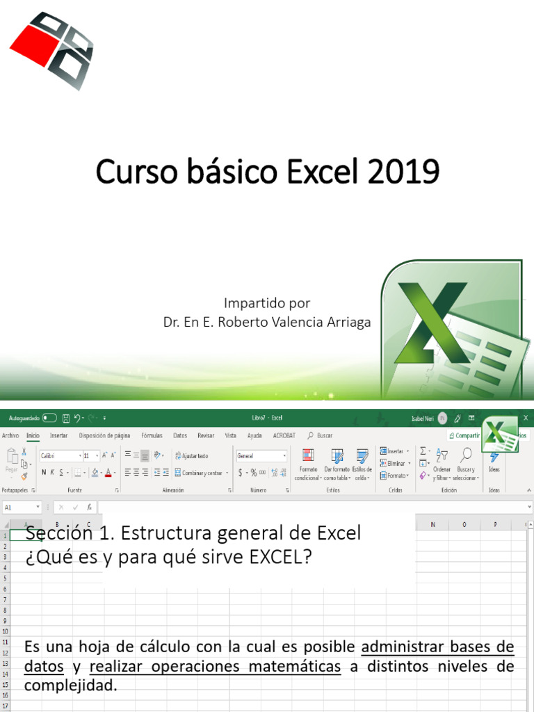Excel Seccion 1 | PDF | Hoja de cálculo | Microsoft Excel