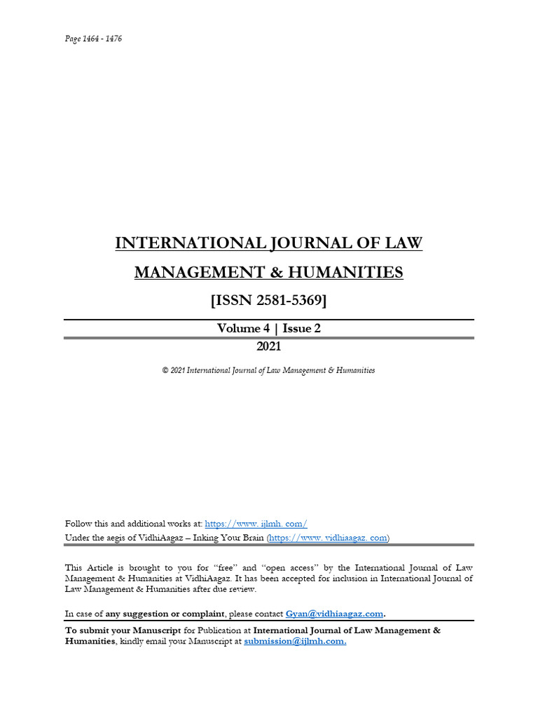 Parliamentary Privilege An Analysis Extent Of Privilege Pdf