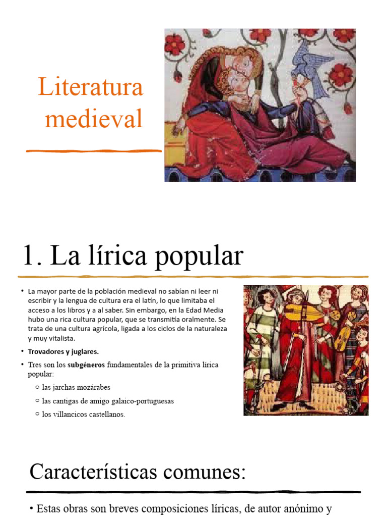 Lírica Medieval: Jarchas, Cantigas y Villancicos | PDF