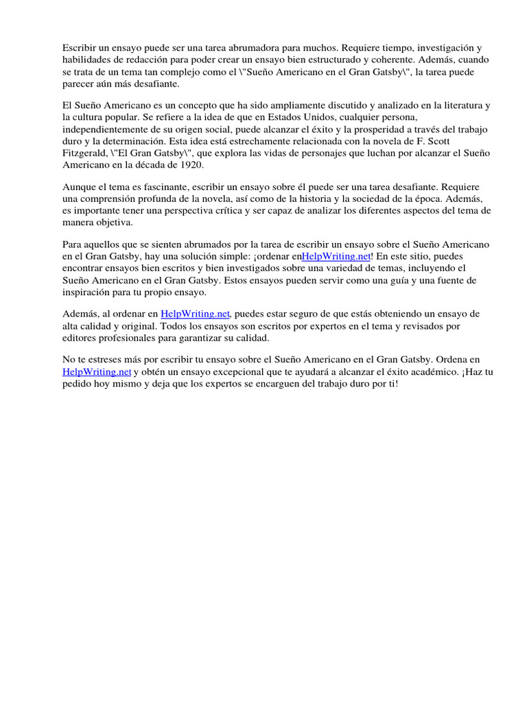 Ensayo sobre el Sueño Americano | PDF | Http Cookie