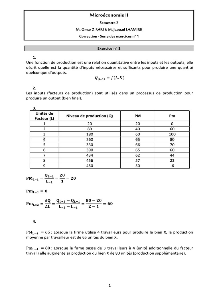CORECTION Serie 2 | PDF