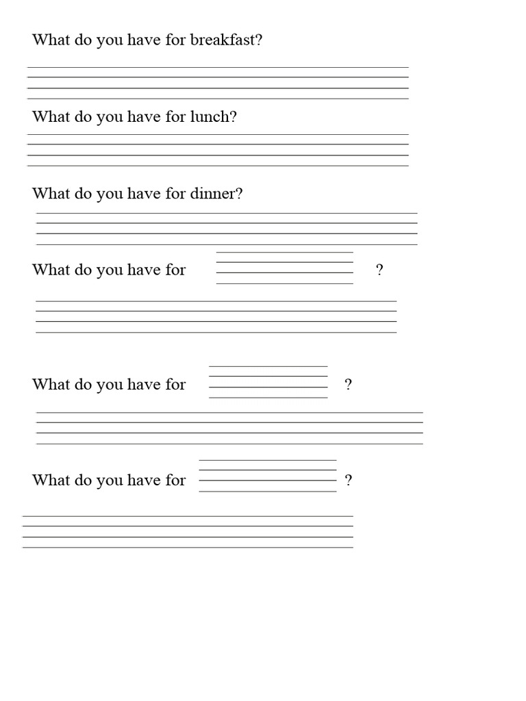 Treetops 3 Unit 4 What Do You Have | PDF