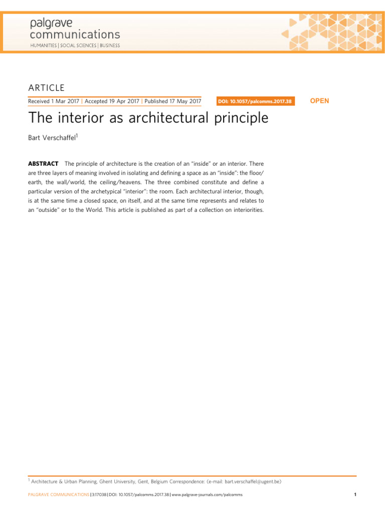Interior As Architectural Principle | Download Free PDF | Dome | Experience