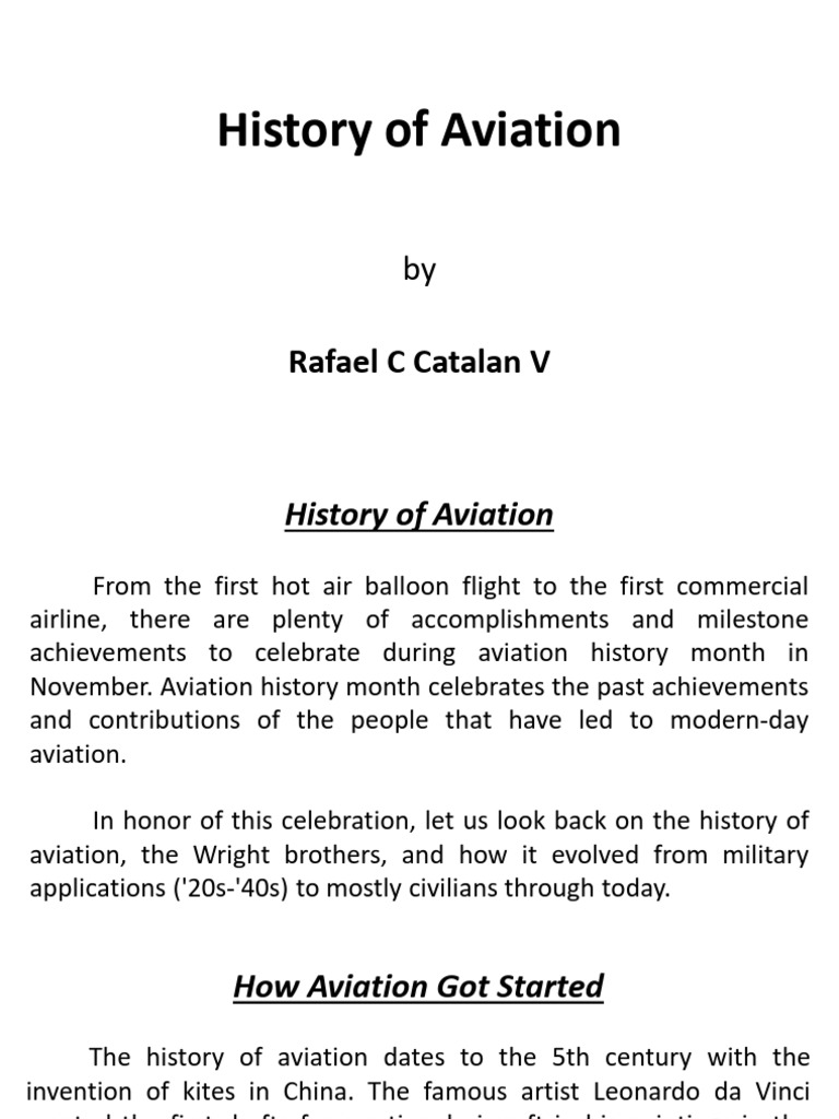History-of-Aviation | PDF | Aircraft | Airship