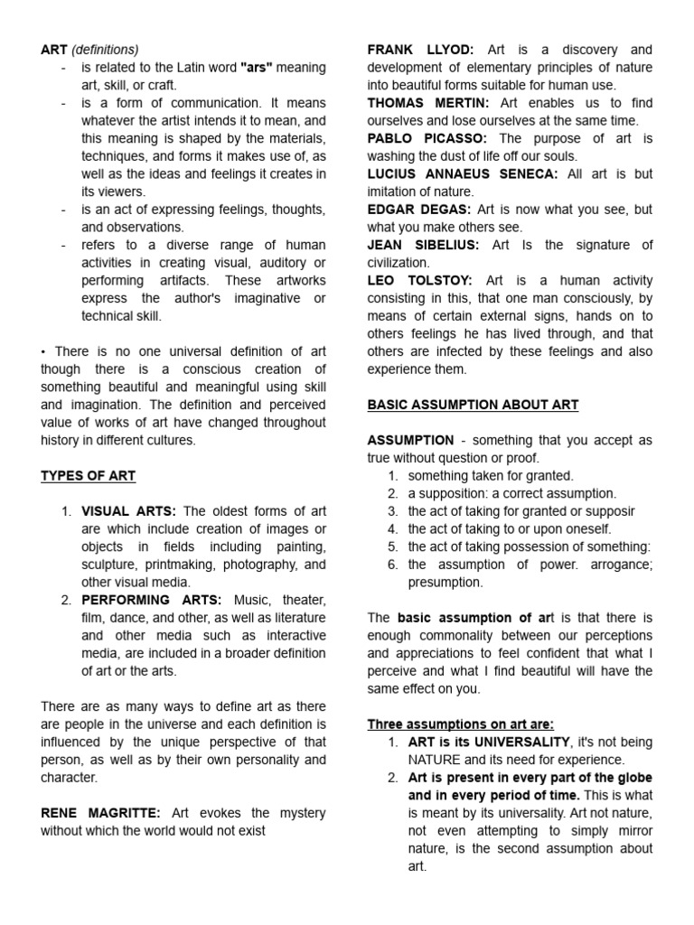 Art Reviewer | PDF | Composition (Visual Arts)