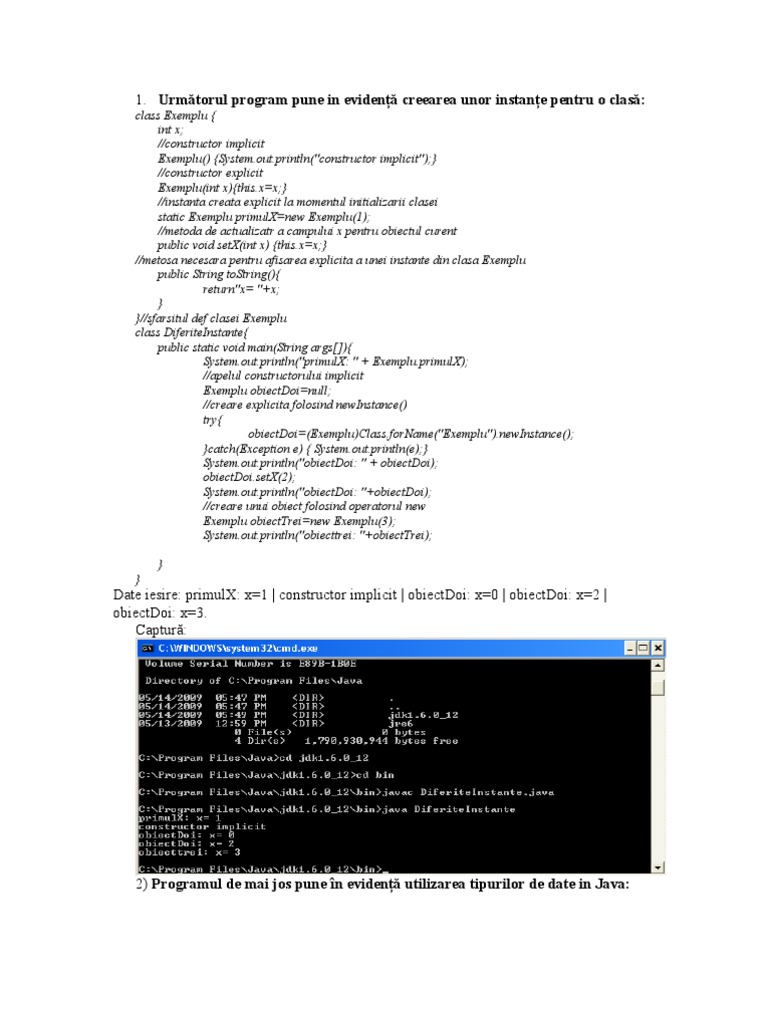 Probleme Rezolvate Java | PDF