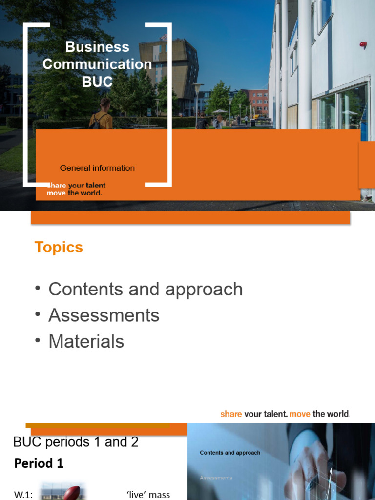 BUC Y1 General Information | PDF | Human Communication | Learning