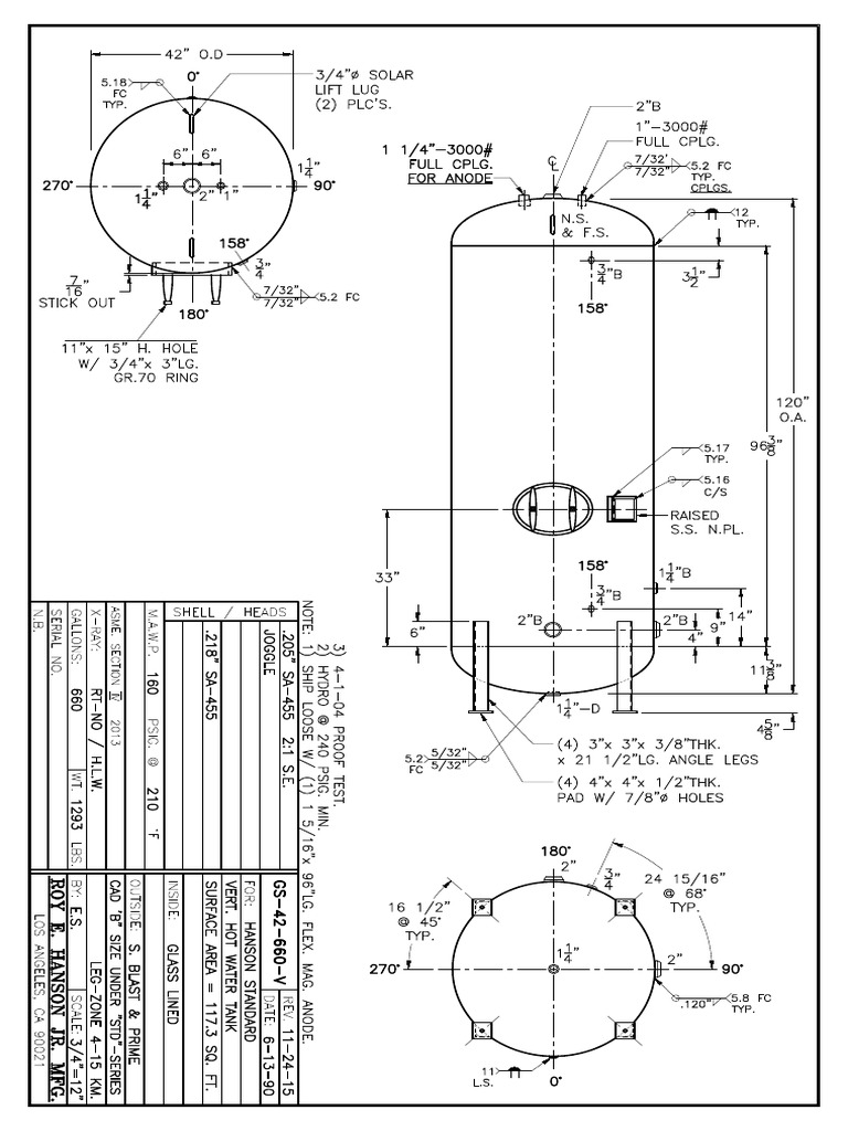 Gs42660v Asme Tank Specs | PDF