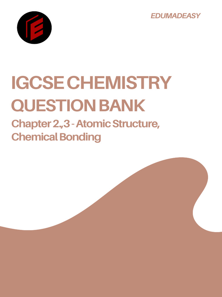 Ch2,3 Atomic Structure, Chemical Bonding PDF | PDF