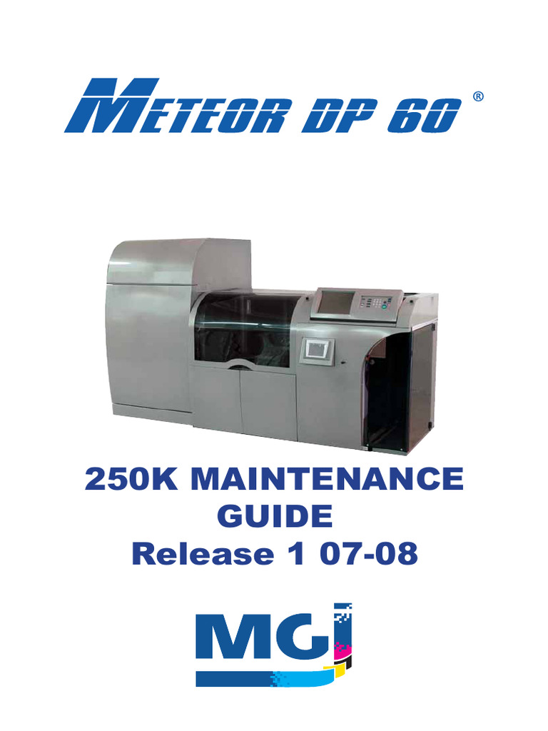 Dp60 - 250k Maintenance Book | PDF | Equipment