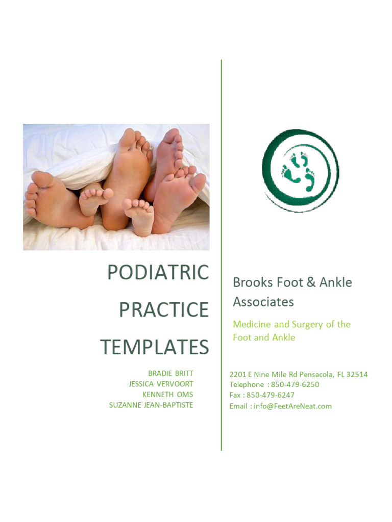 Podiatric Practice Documentation Templates | PDF | Foot | Toe