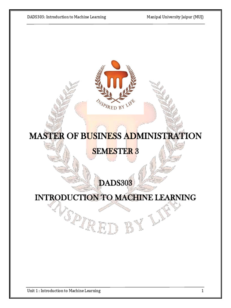 Introduction To Machine Learning | PDF | Coefficient Of Determination | Regression Analysis