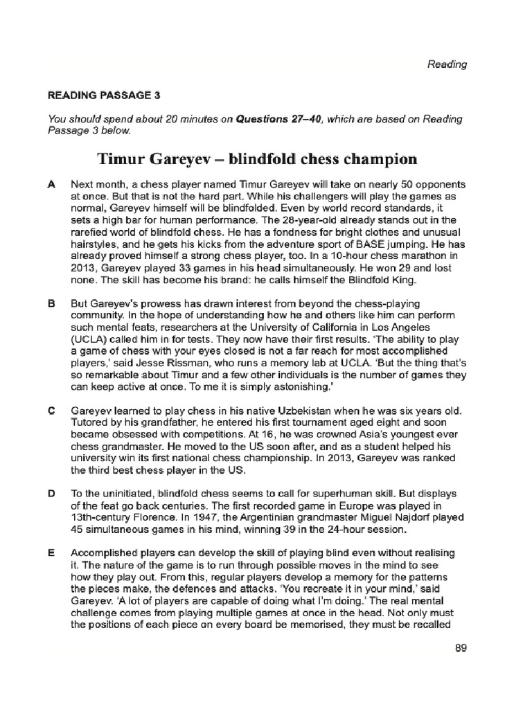 Reading Task 12 | PDF