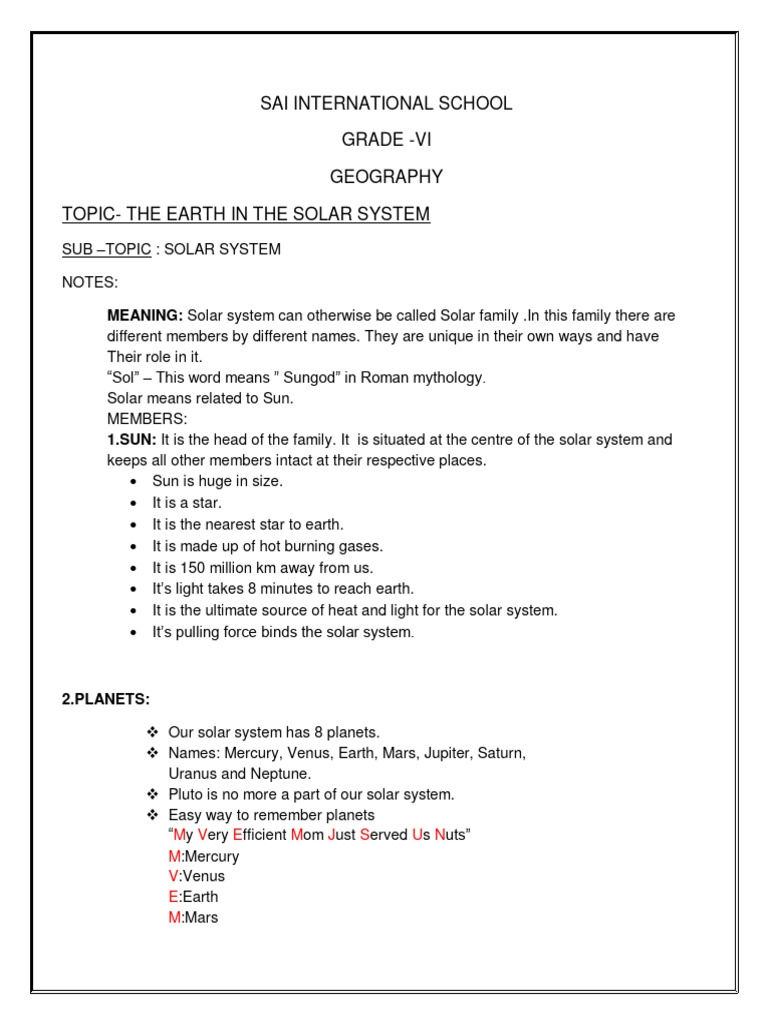 73 - 6-Geography Module 2 | PDF | Planets | Solar System