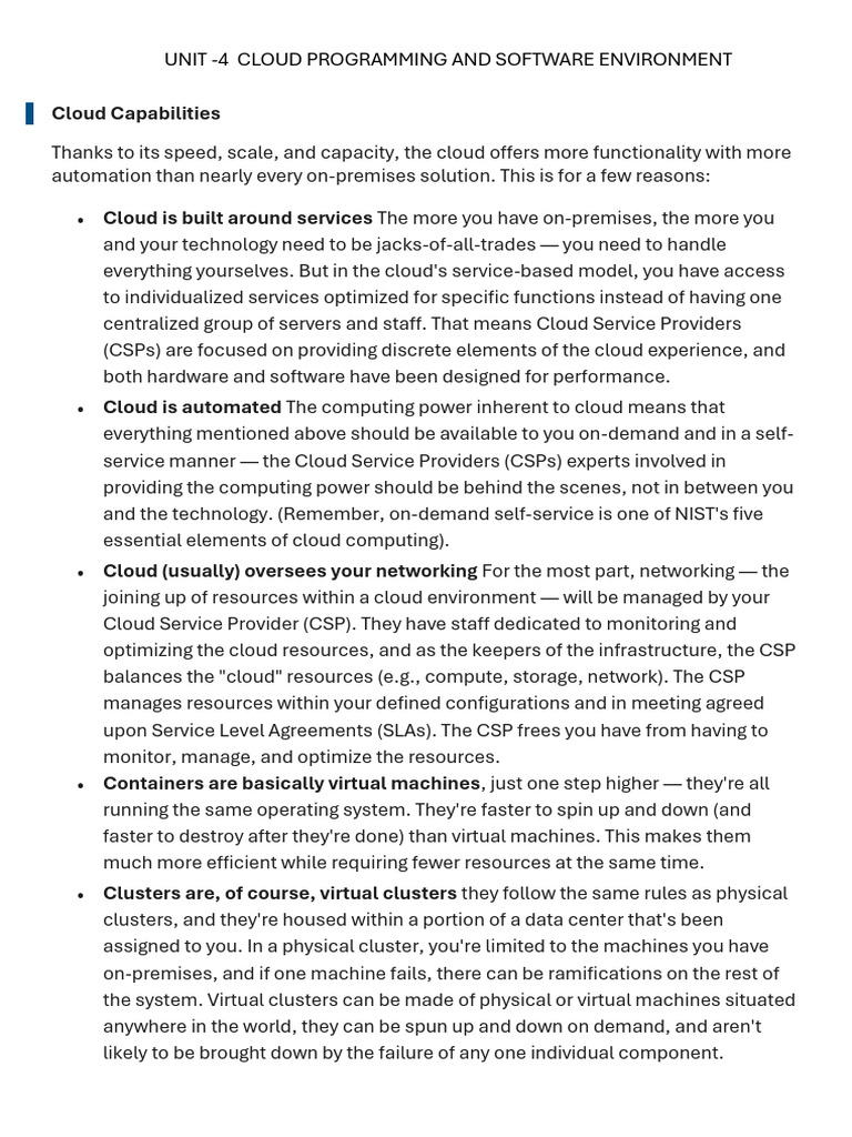 Cloud Capabilities | PDF | Apache Hadoop | Grid Computing