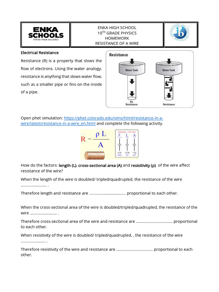 2_Resistance | PDF | Electrical Resistance And Conductance | Electrical ...