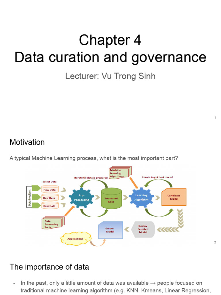 Data Curation and Governance in ML | PDF | Databases | Intelligence (AI ...