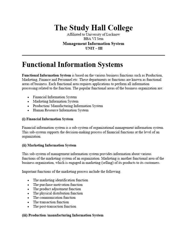 MIS Unit 3 | PDF | Enterprise Resource Planning | Supply Chain Management