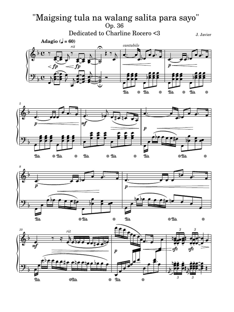 Maigsing Tula Na Walang Salita para Sayo | PDF