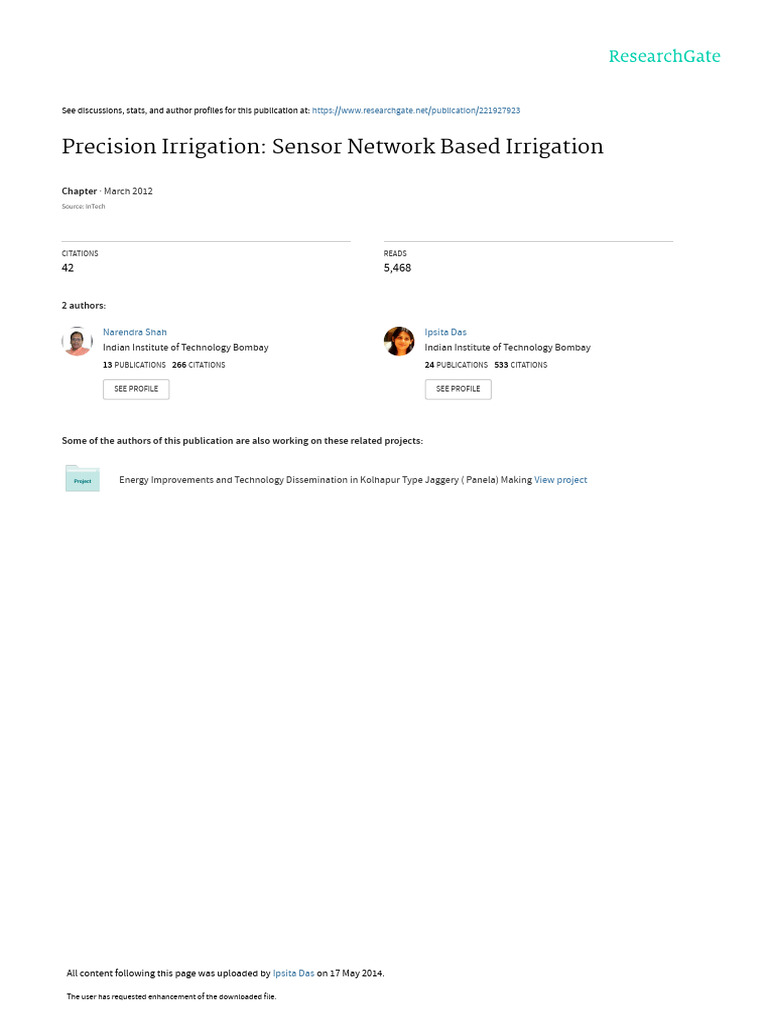 InTech-Precision Irrigation Sensor Network Based Irrigation | Download ...