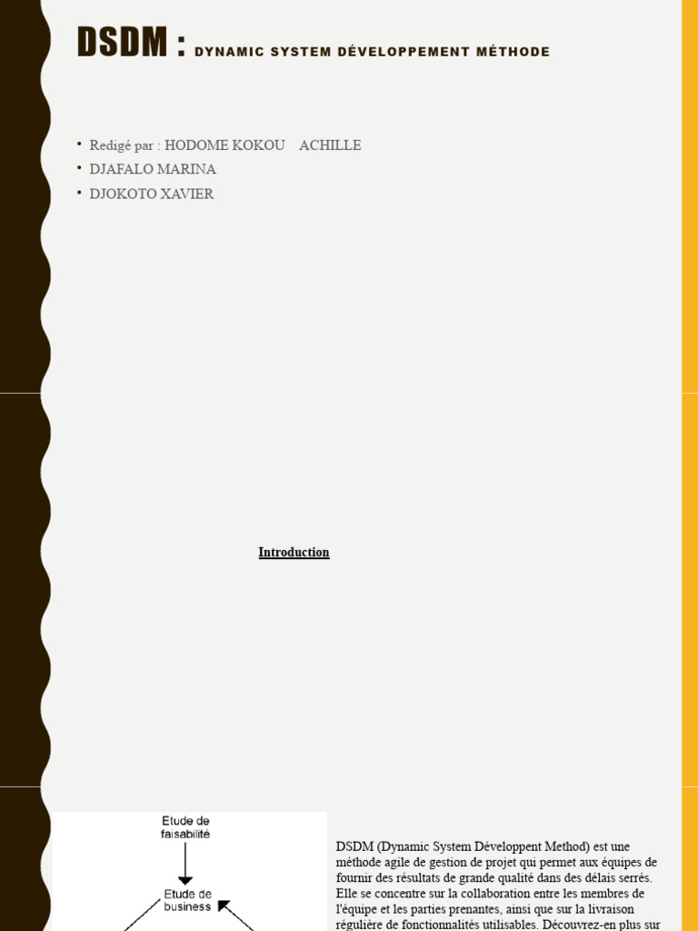 DSDM Presentation | PDF | Méthode agile | Gestion de projet