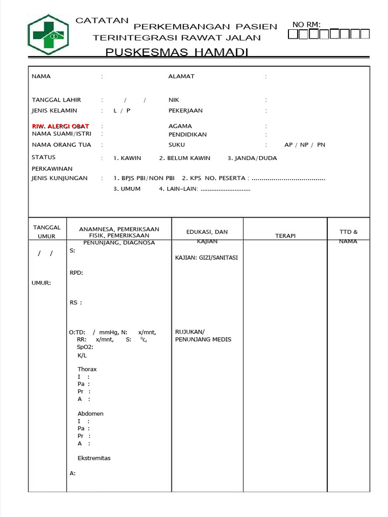 PDF CPPT Rawat Jalan | PDF | Pengembangan Diri