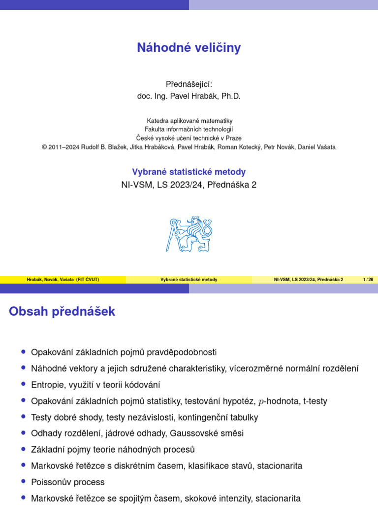 NI VSM Lec 02 Slides | PDF