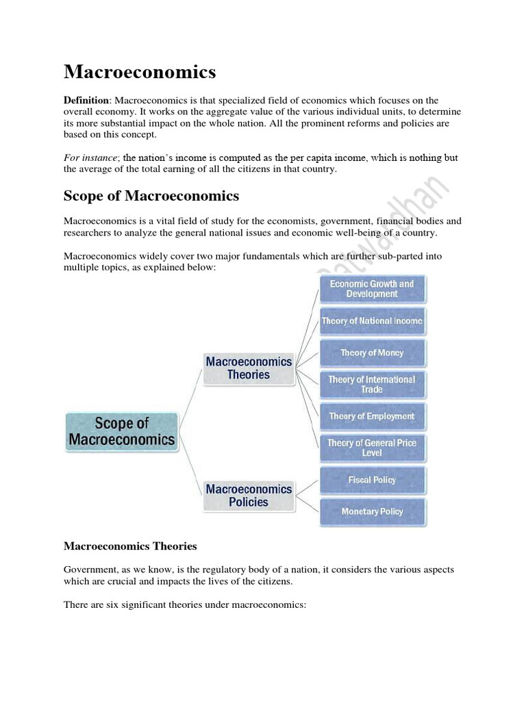 Unit I Macroeconomics | PDF | Macroeconomics | Consumption (Economics)