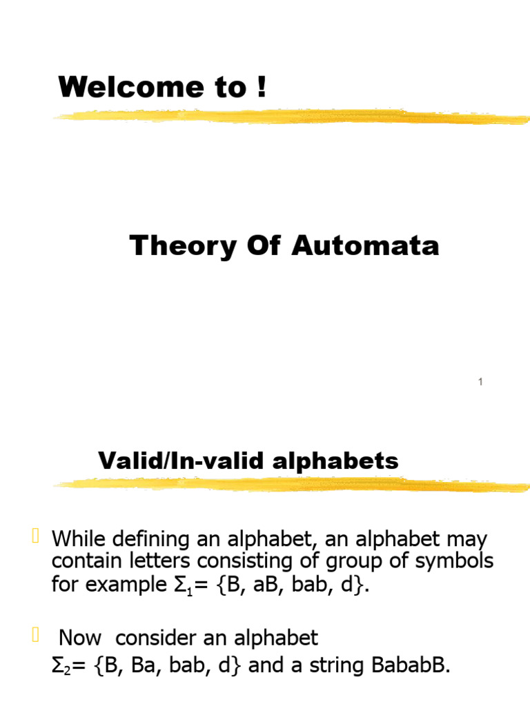 Describing Languages | PDF | String (Computer Science) | Mathematical Logic