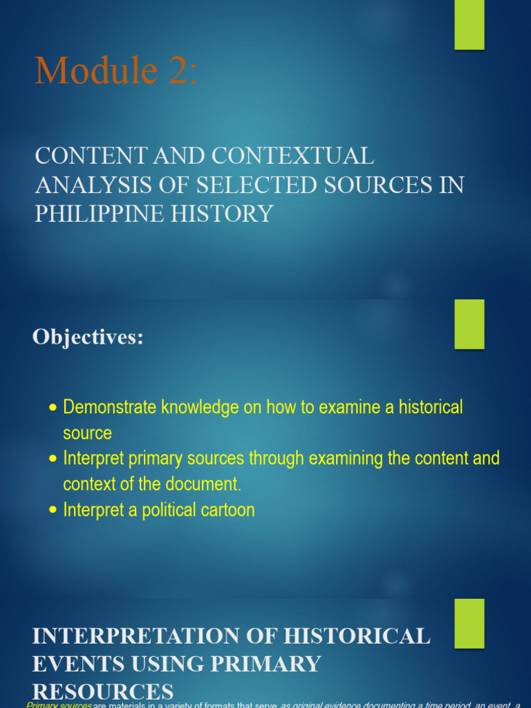 Hist 111 Module 2 | PDF | Primary Sources | Philippines
