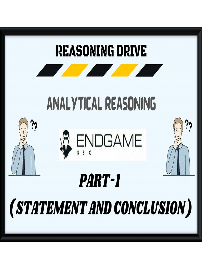 Statement & Conclusion-Endgame SSC | PDF