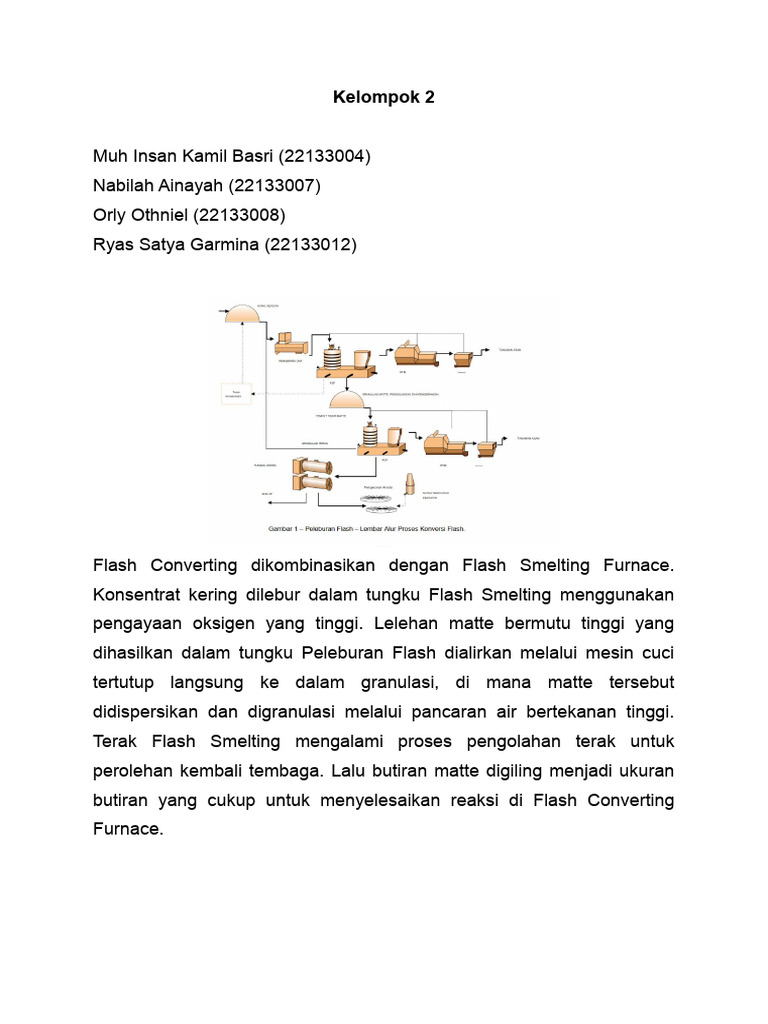 Proses dan Keunggulan Flash Converting Furnace | PDF