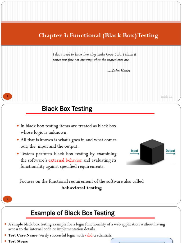 Chapter-3 Black Box Testings | Download Free PDF | Software Testing | Login