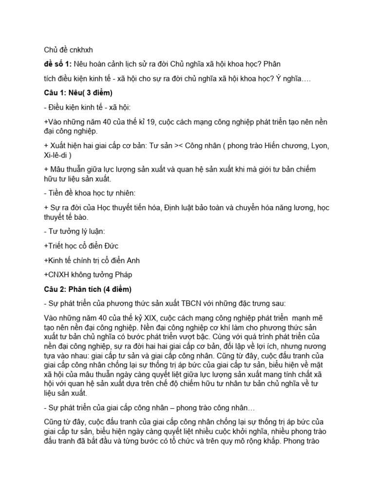 Chủ đề cnkhxh | PDF