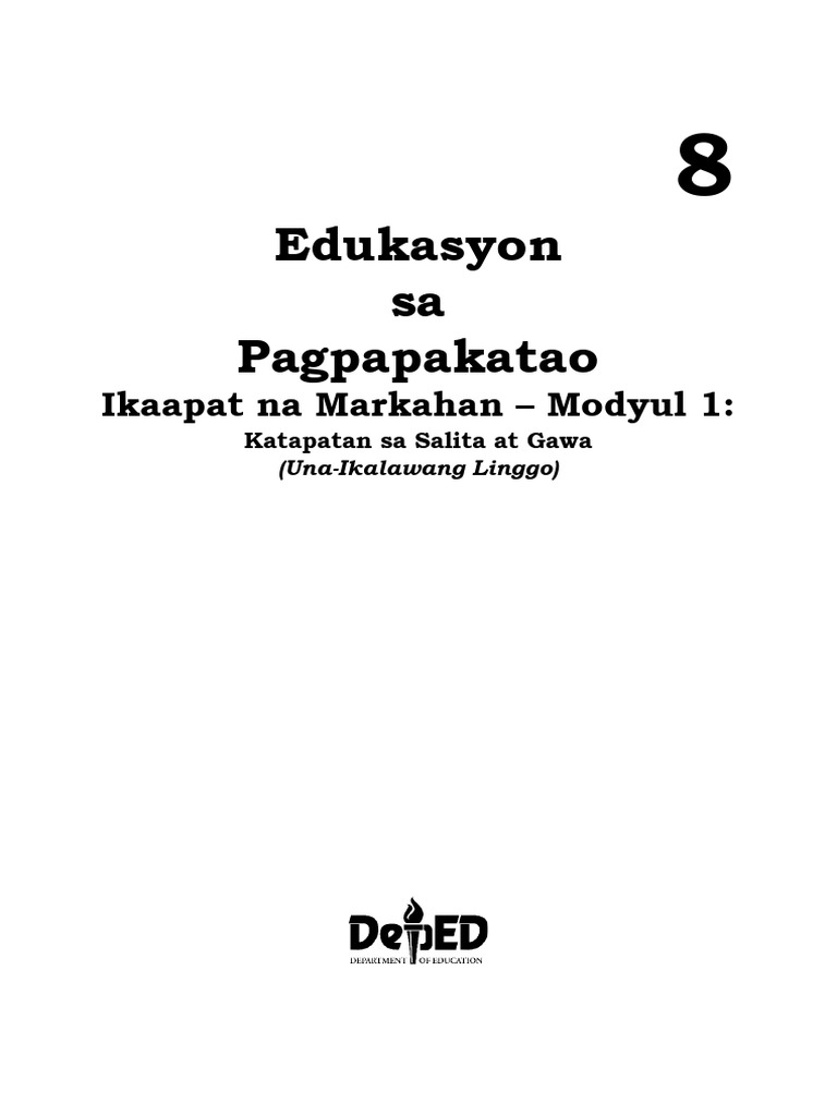 Re EsP8 Q4 M1 Week1 2 | PDF