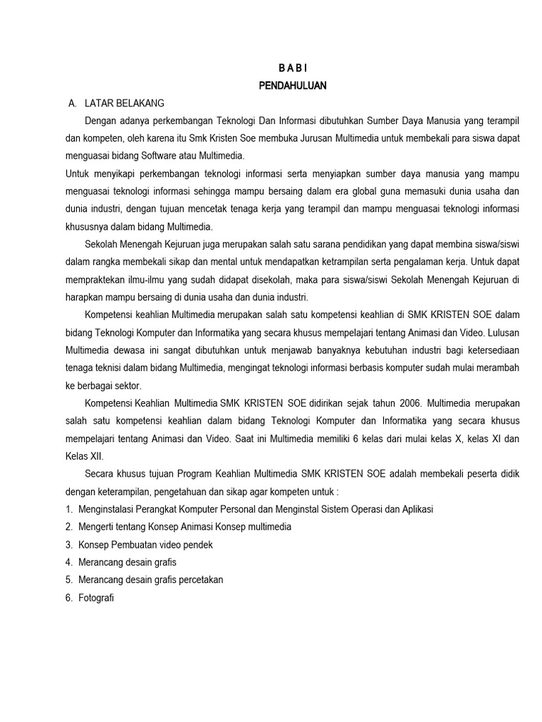 Program Kerja | PDF | Karier & Perkembangan | Bisnis