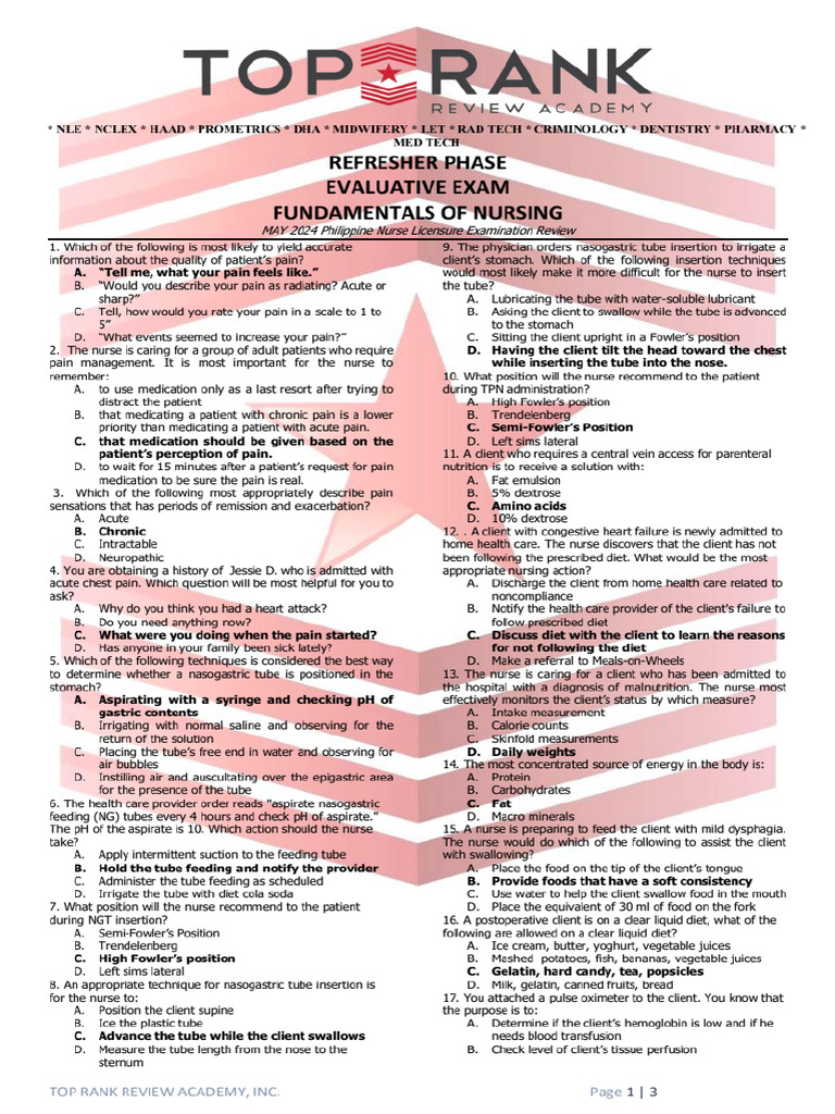 Eval Exam Funda1 Key - 1600 - PDF - Gdrive.vip | PDF