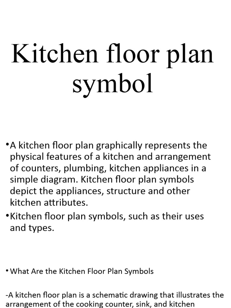 Kitchen Floor Plan Symbols Explained | PDF