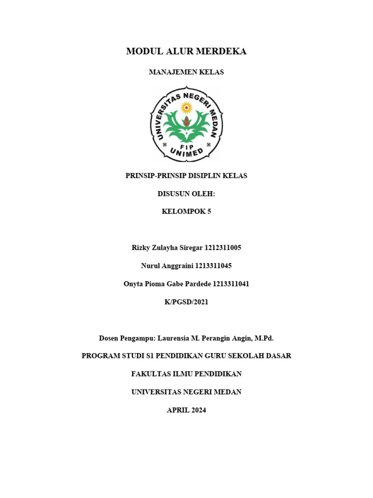 Kel 5_Modul Manajemen Kelas (1) | PDF