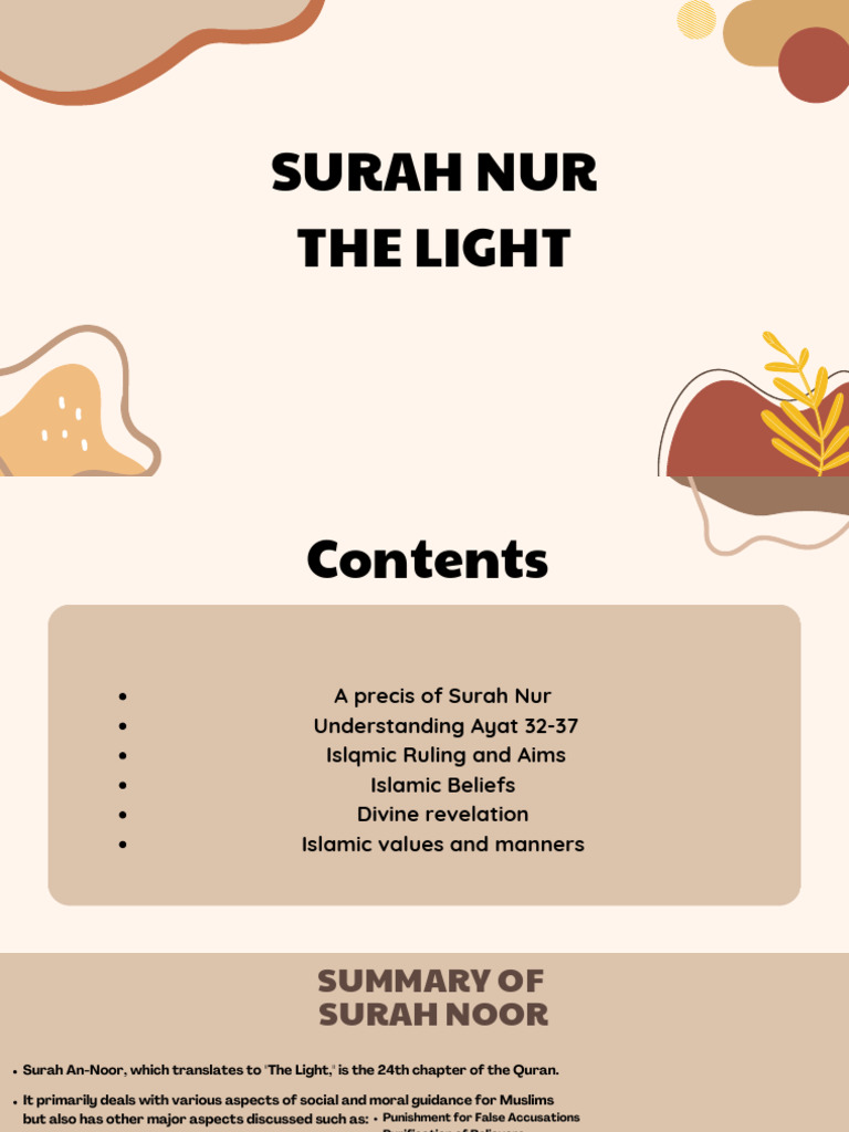 Surah Noor | PDF | God In Islam | Surah