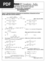 Indefinite Integration - JEE Mains PYQ 2020-2022 | PDF | Mathematical Analysis | Calculus