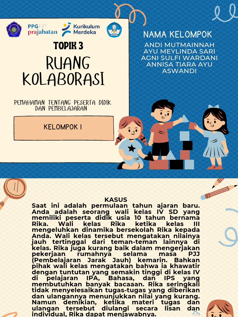 Ruang Kolaborasi Topik 3, Pemahaman Peserta Didik | PDF